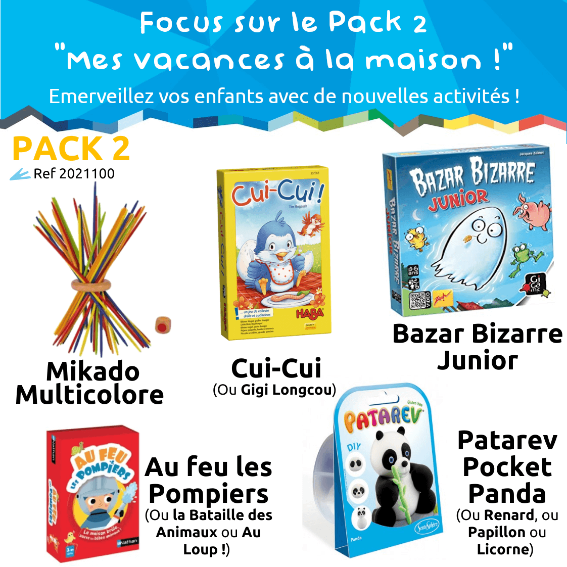 Packs « Mes vacances à la maison » - Oika Oika