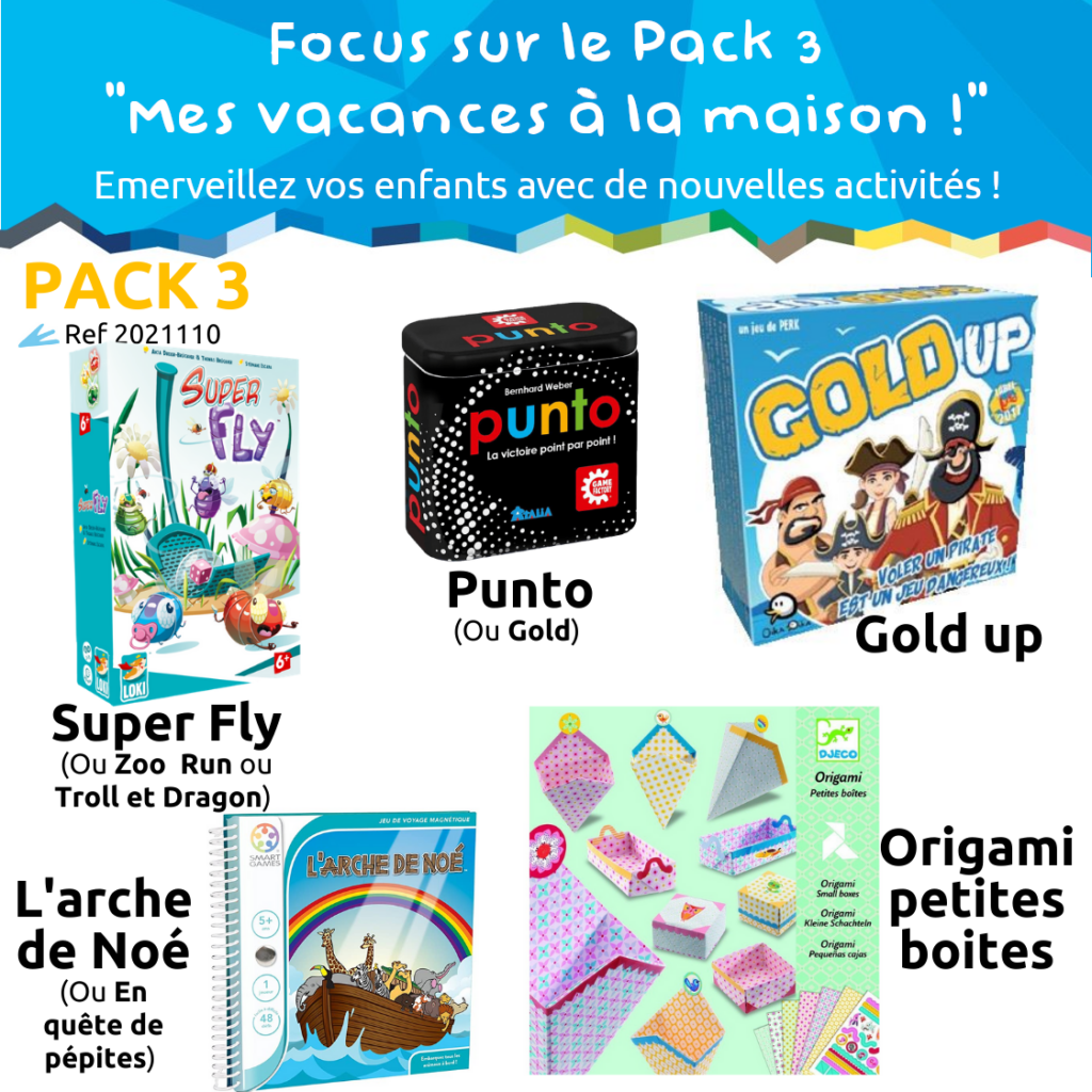 Packs « Mes vacances à la maison » - Oika Oika