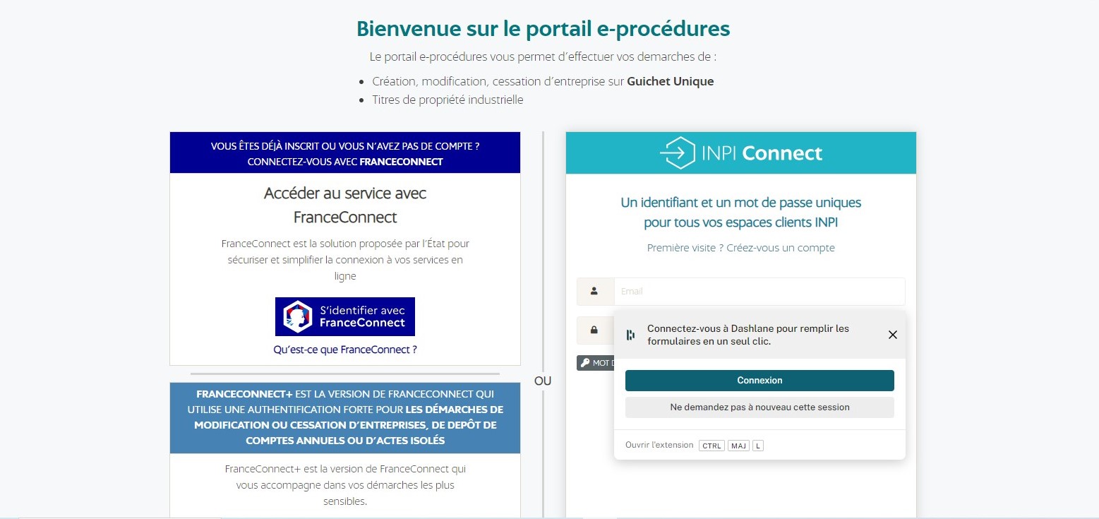 La Déclaration de début d’activité VDI au guichet unique de l'INPI